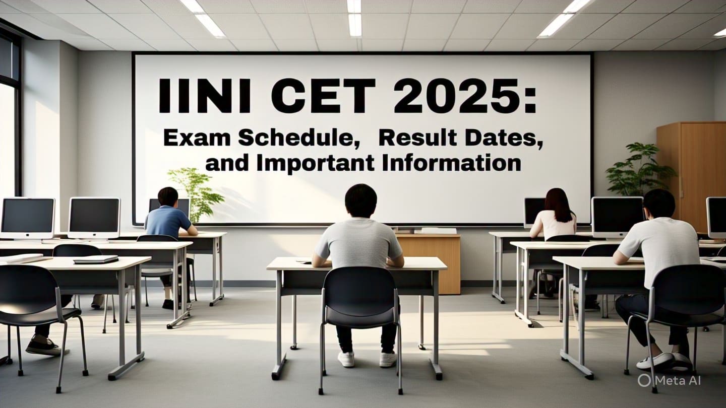 INI CET 2025: Exam Schedule, Result Dates, and Important Information