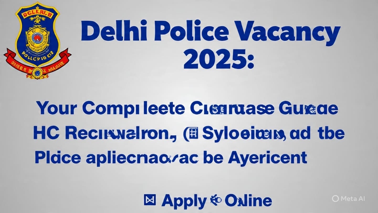 Delhi Police Vacancy 2025: Your Complete Guide to Constable & HC ...