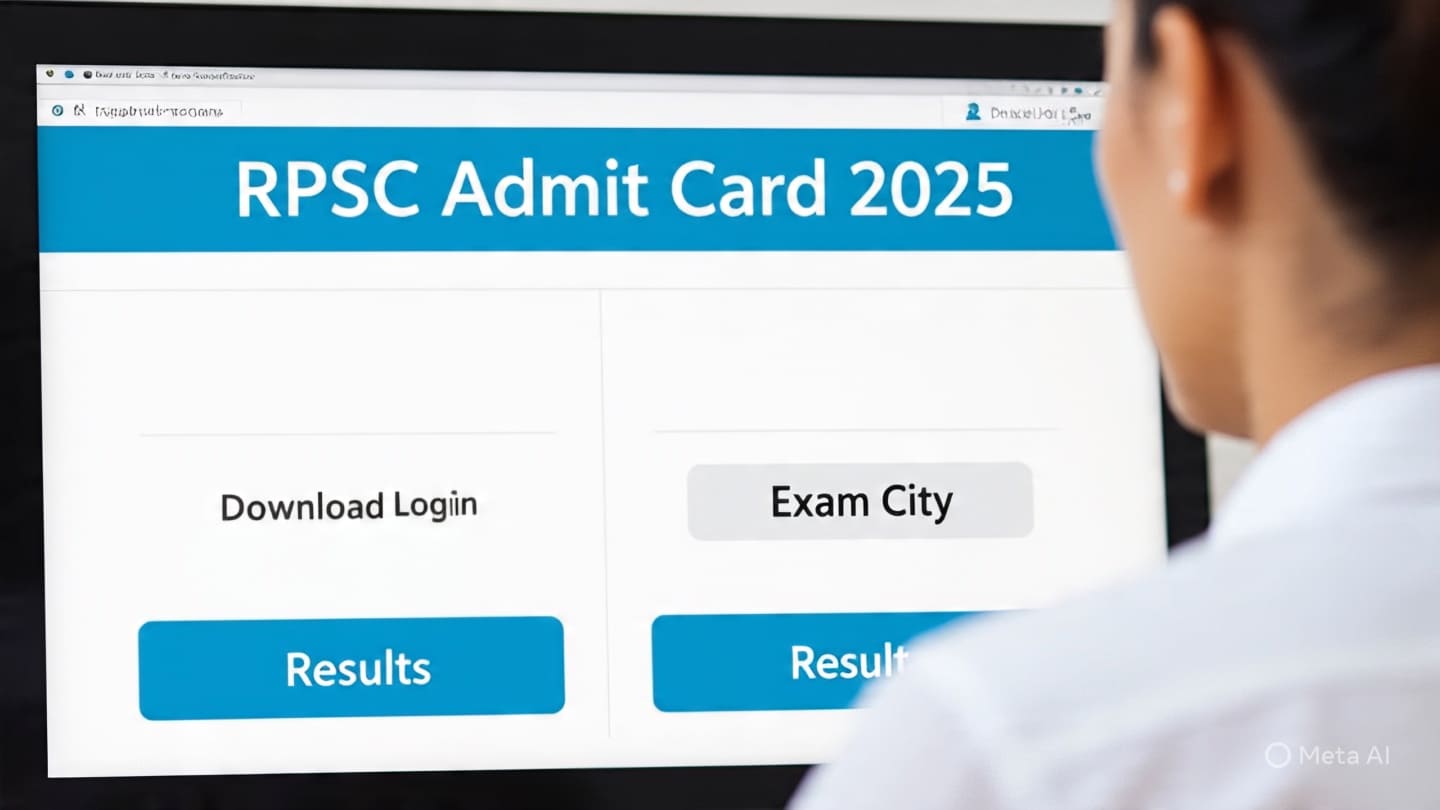 RPSC Admit Card 2025: Download, Login, Exam City, and Results